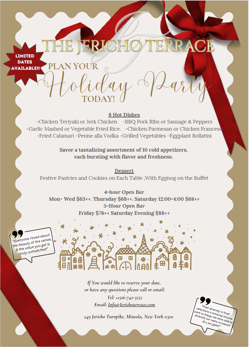 Jericho Terrace | Long Island’s Premier Wedding & Event Venue